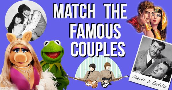 Match the Famous Couples Quiz | Memory Lane Therapy