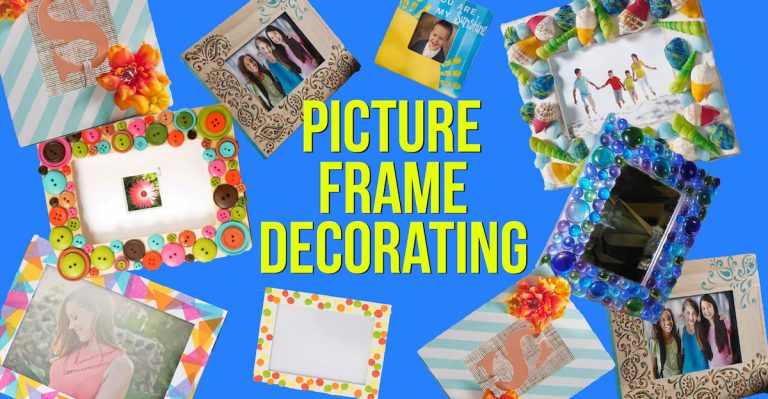 Picture Frame Decorating DIY Craft for Seniors