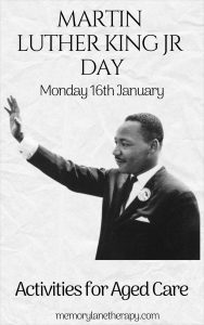 Martin Luther King Jr Day Activities for Seniors