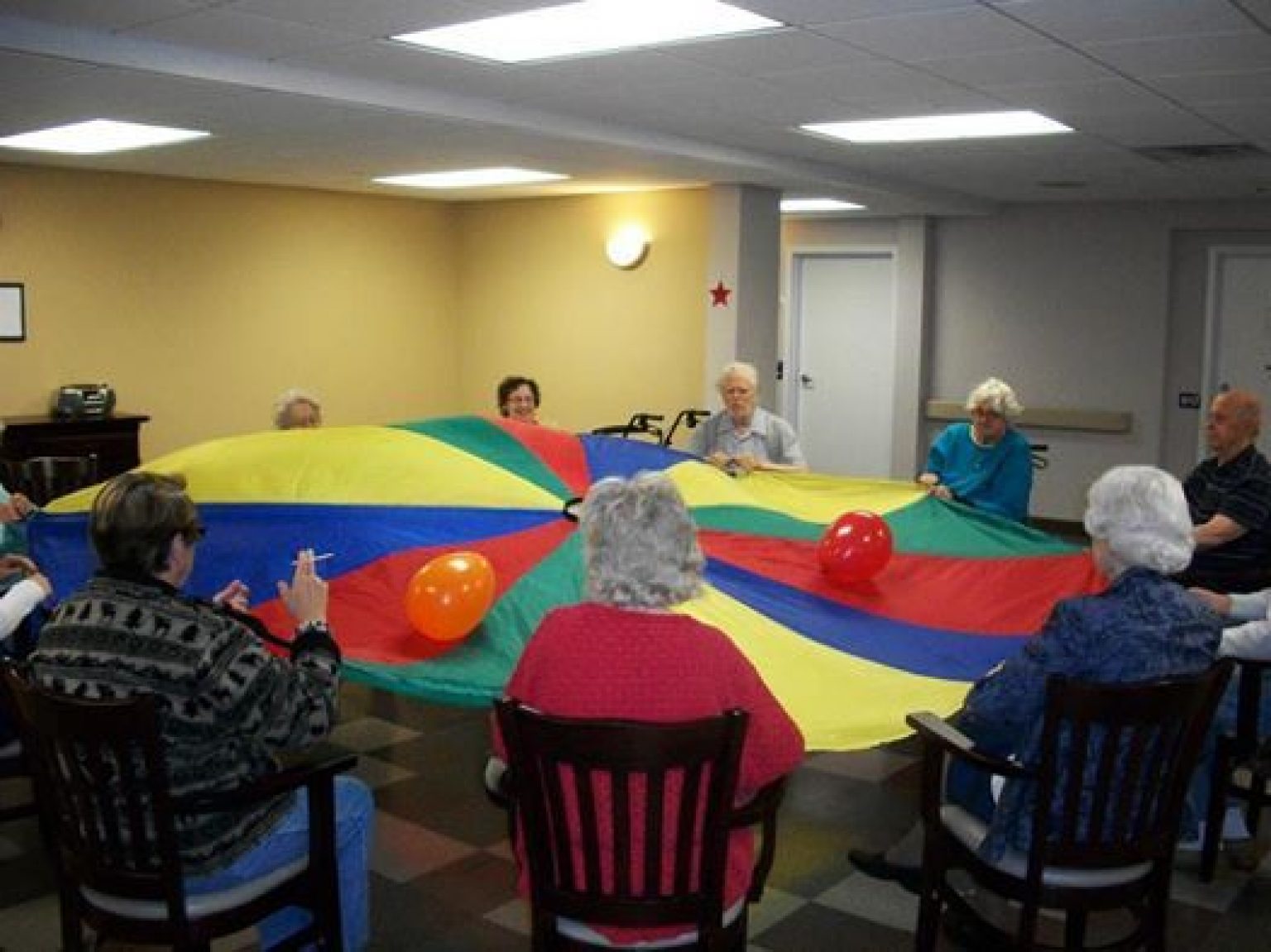 Parachute Activity for Seniors: Exercise Benefits