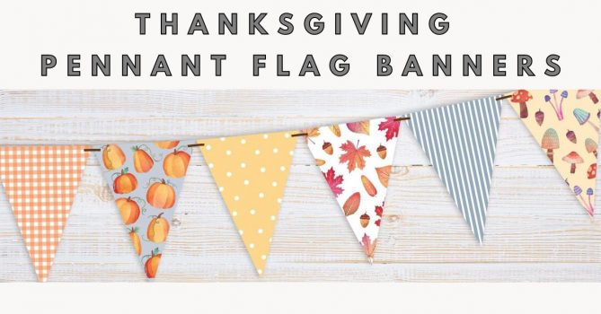 Thanksgiving Pennant Flag Banners - Activity for Seniors