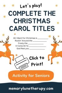 Christmas Trivia for Seniors | Memory Lane Therapy