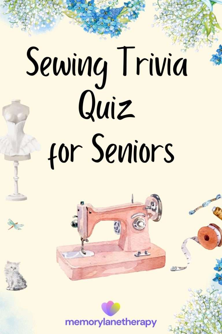 Quizzes for Seniors - Page 5 of 10 - Memory Lane Therapy