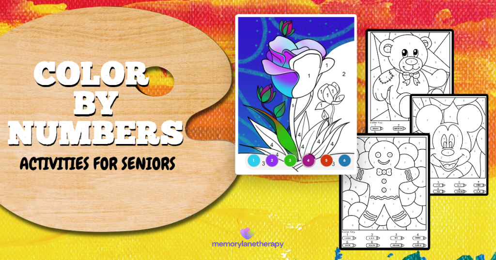 Color by Numbers Activity for Seniors | Memory Lane Therapy