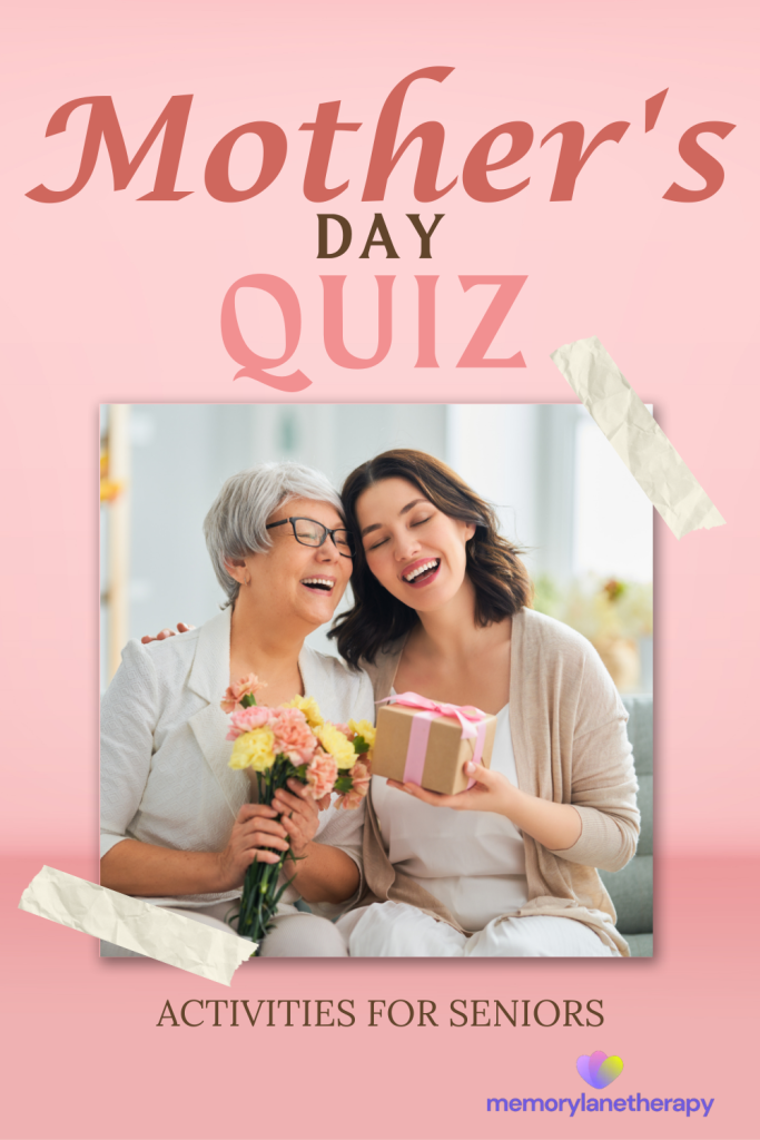 Mother's Day activities for seniors UK | Memory Lane Therapy
