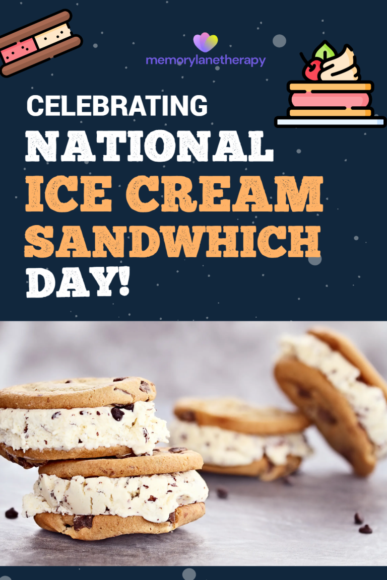 Ice Cream Sandwich Day - Memory Lane Therapy
