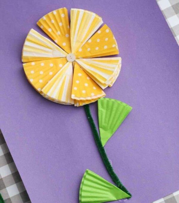 Flower Collage Arts and Craft Activity for Seniors