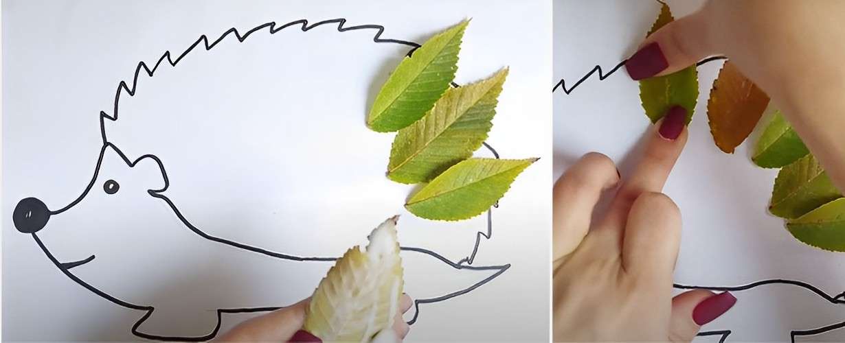 Leaf Hedgehog Craft Activity for Seniors (incl. Free Template) - Memory ...