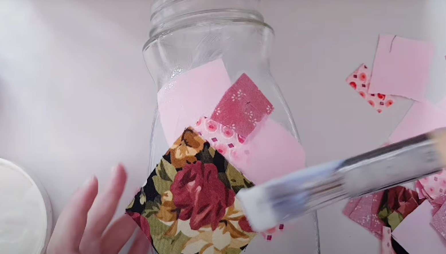 Decoupage Flower Jar Activity for Seniors