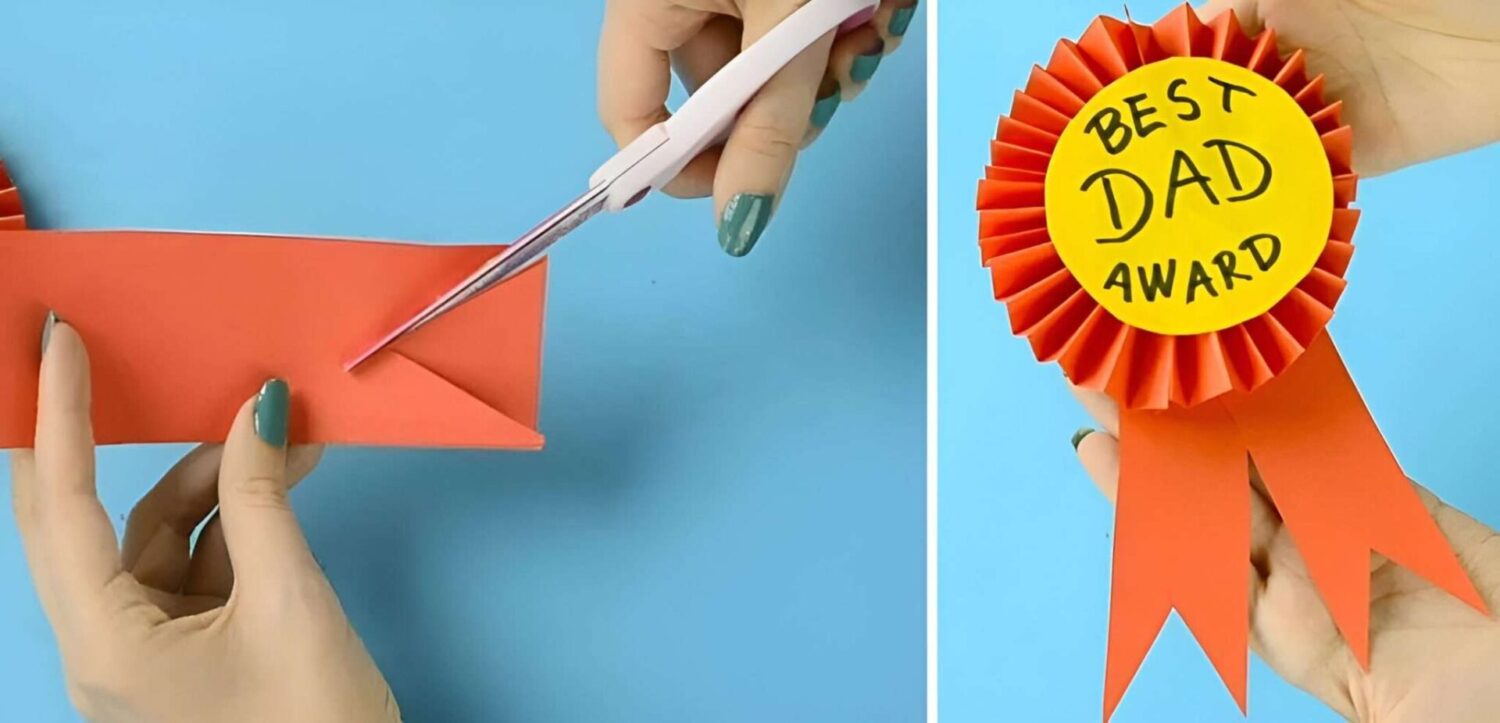 Father's Day Paper Ribbon Award