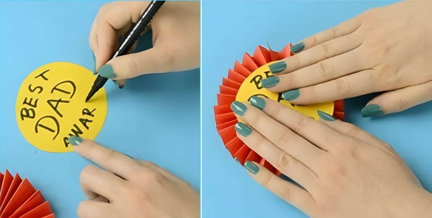 Father's Day Paper Ribbon Award