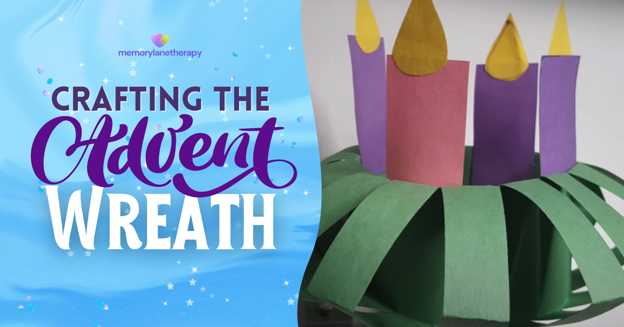 Advent Wreath Craft Activity for Seniors - Memory Lane Therapy