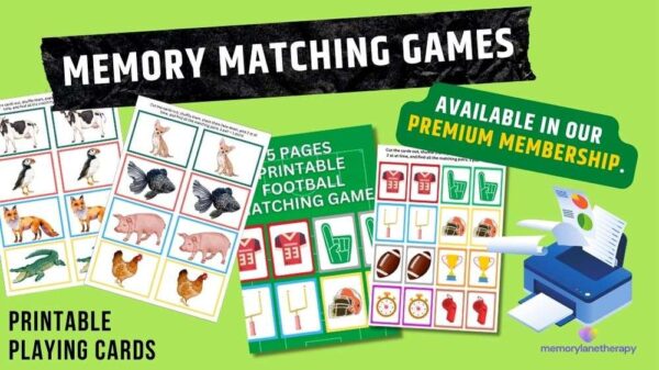 Matching Cards Memory Game for Seniors - Memory Lane Therapy