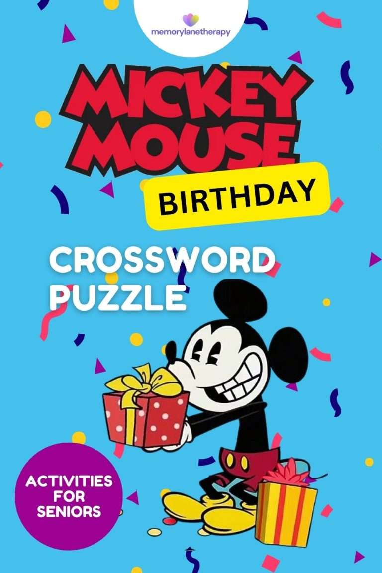 Crosswords - Memory Lane Therapy