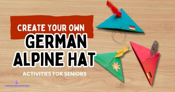 German Alpine Hat Craft for Seniors | Memory Lane Therapy