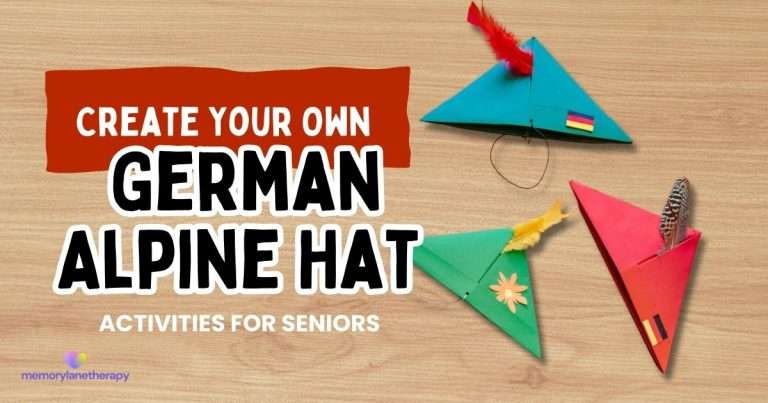 German Alpine Hat Craft for Seniors | Memory Lane Therapy