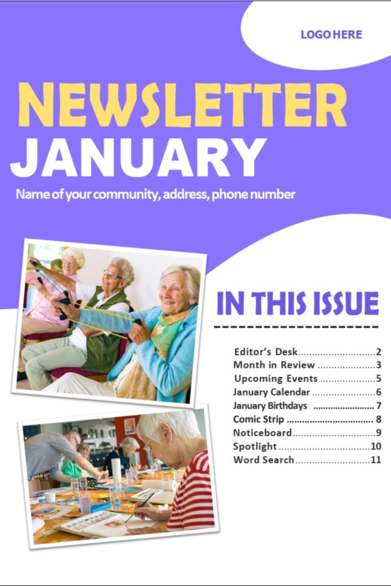 January Activities for Seniors | Memory Lane Therapy