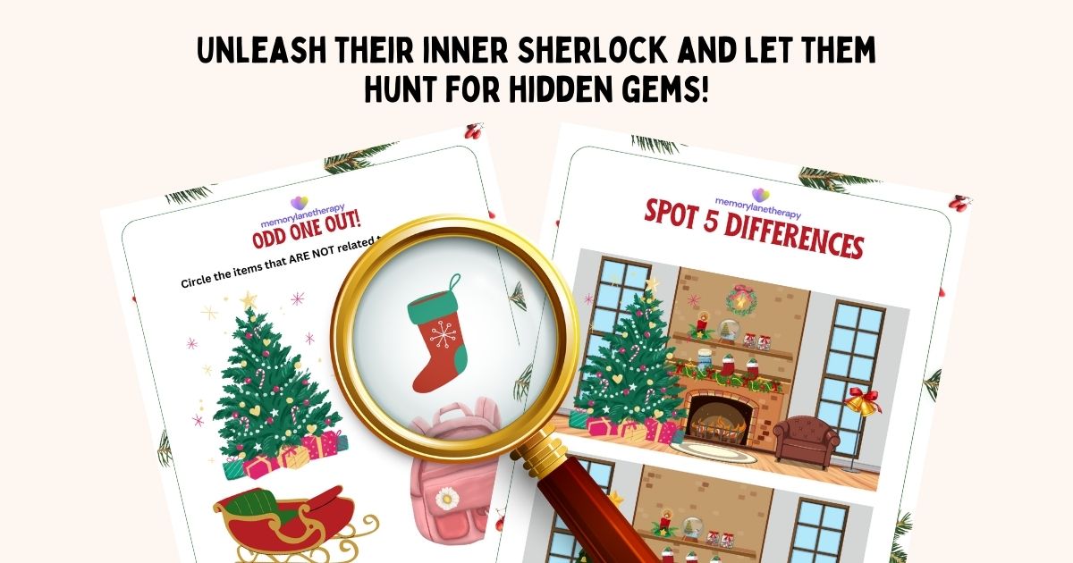 Christmas Season Memory Care Activity Book - Memory Lane Therapy