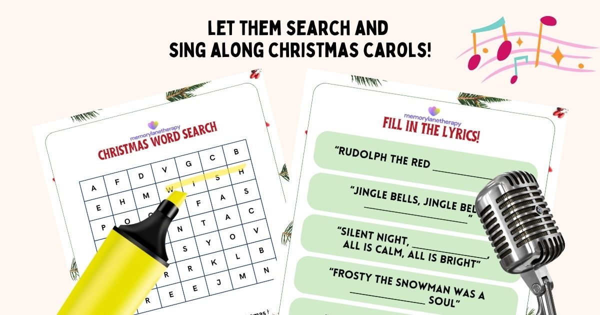 Christmas Season Memory Care Activity Book - Memory Lane Therapy