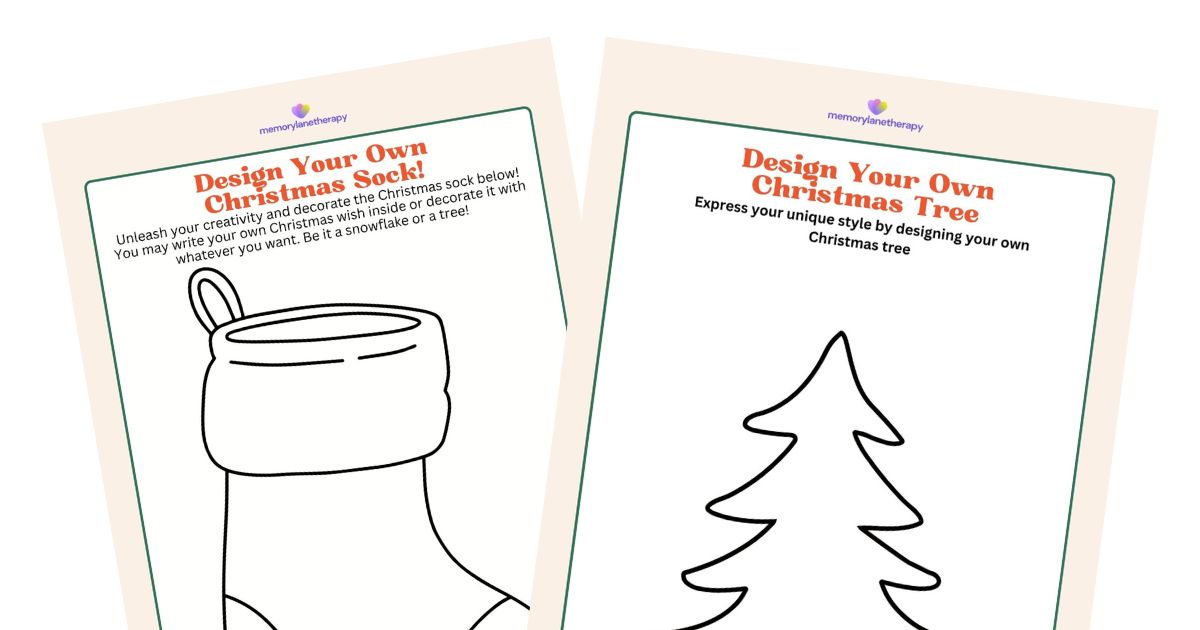 Christmas Activity Book for Seniors - Volume 2 - Memory Lane Therapy
