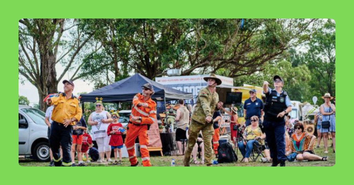 Thong Throwing Competition for Australia Day