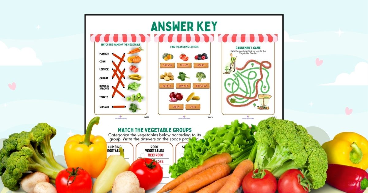 Vegetable Garden Activity Book for Seniors - Memory Lane Therapy