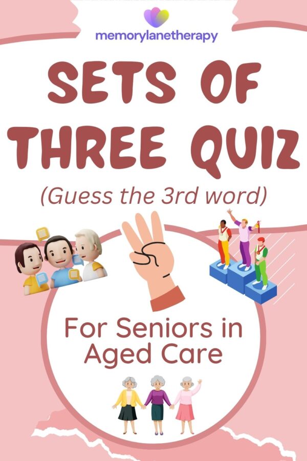 Quizzes for Seniors - Memory Lane Therapy