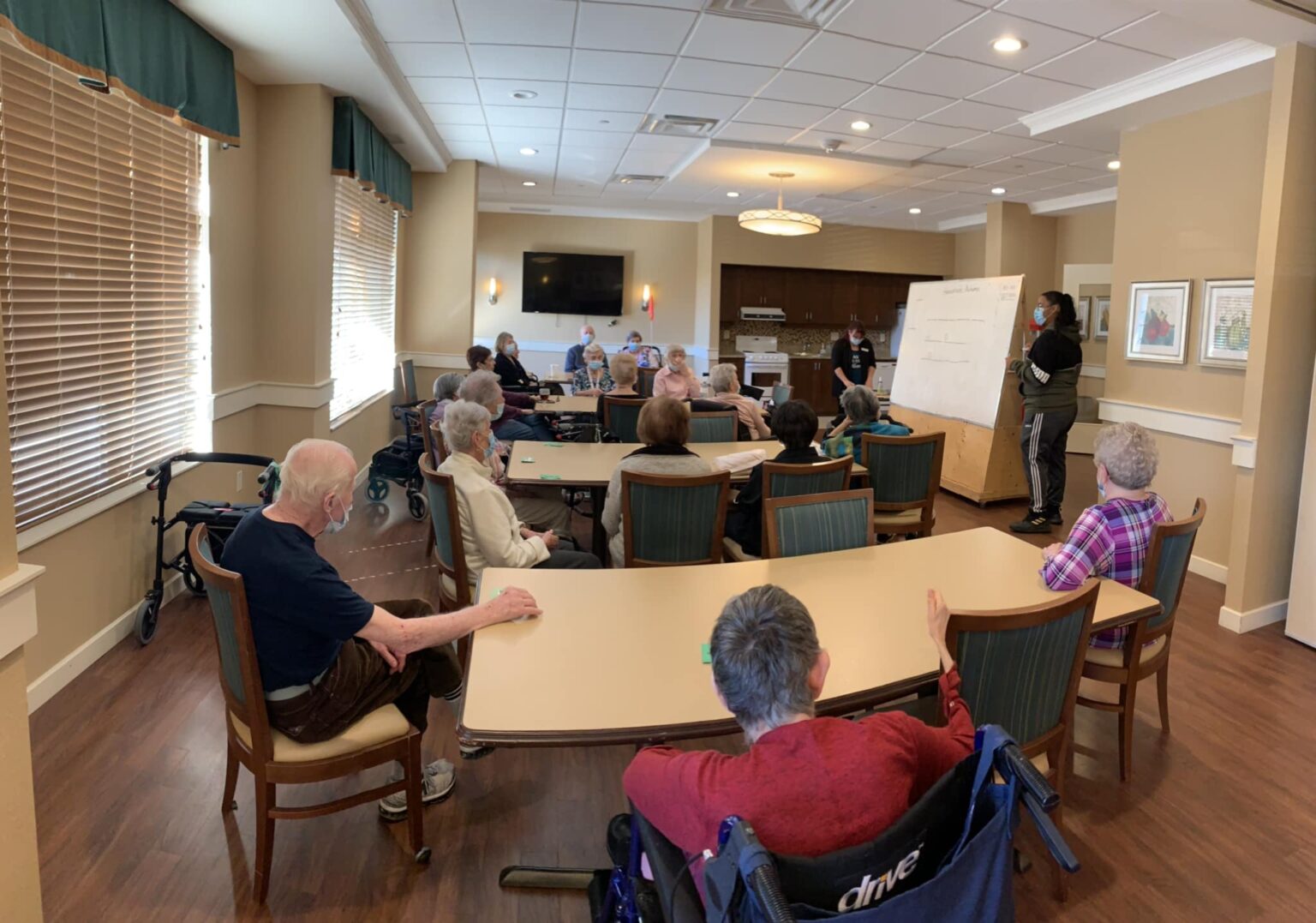 Whiteboard Hangman Game for Seniors