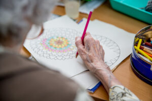 Mandala Coloring Book for Seniors in Aged Care