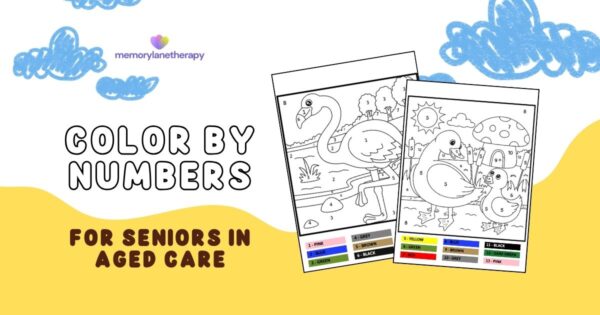 Color by Numbers Activity for Seniors - Memory Lane Therapy