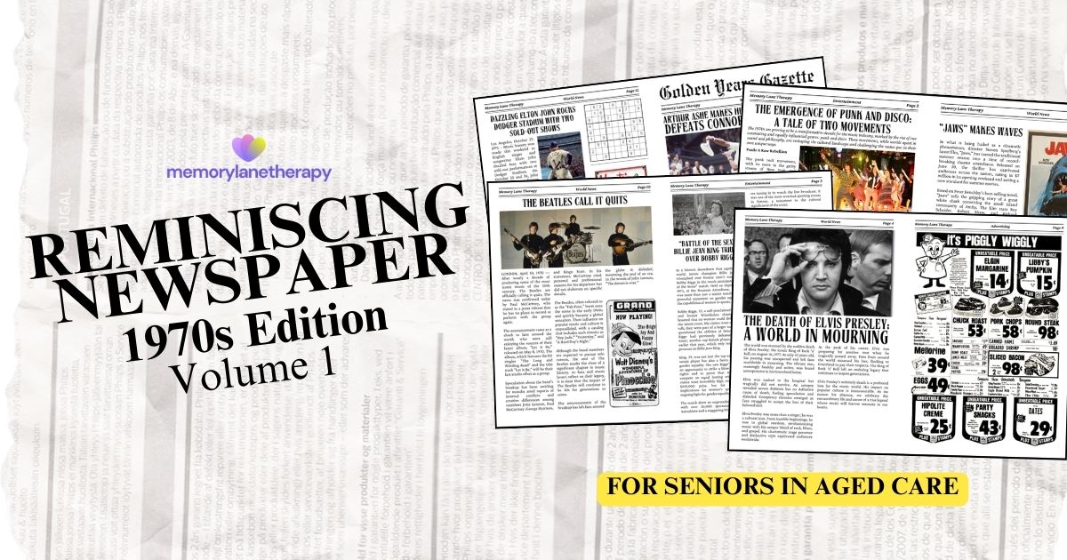 Reminiscing Newspaper 1970s Edition Volume 1