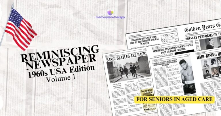Reminiscing Newspaper 1960s USA Edition Volume 1