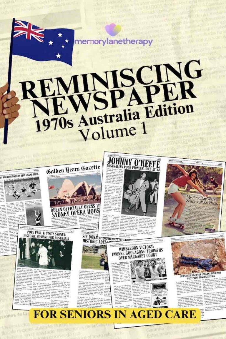 Reminiscing Newspapers - Memory Lane Therapy