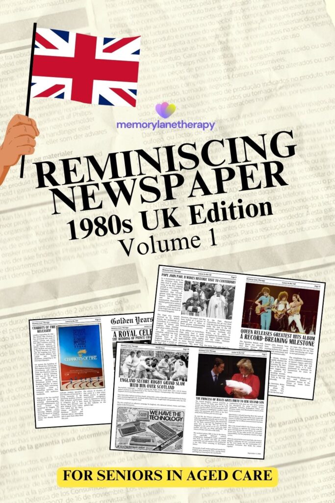 Reminiscing Newspapers - Memory Lane Therapy