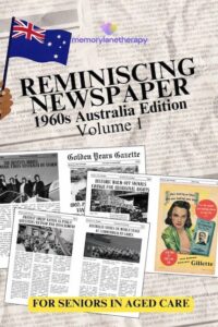 Reminiscing Newspapers - Memory Lane Therapy
