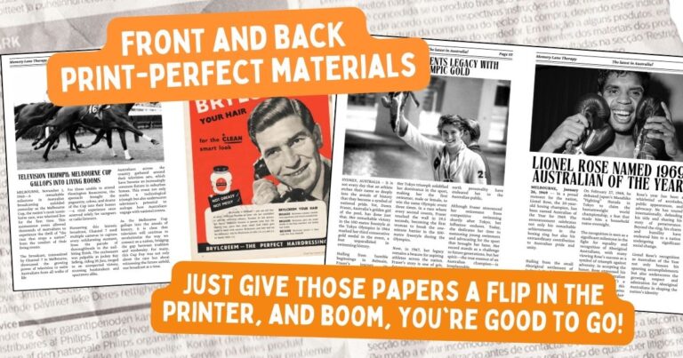 Reminiscing Newspaper 1960s Australia Edition Volume 1