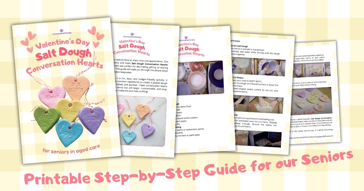 Valentine's Day Salt Dough Conversation Hearts