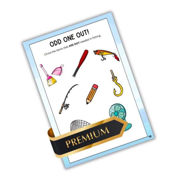 Fishing Activity Book for Seniors - Memory Lane Therapy