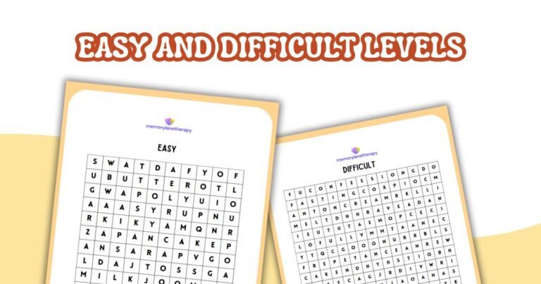Shrove Tuesday Word Search for Seniors in Aged Care - Memory Lane Therapy