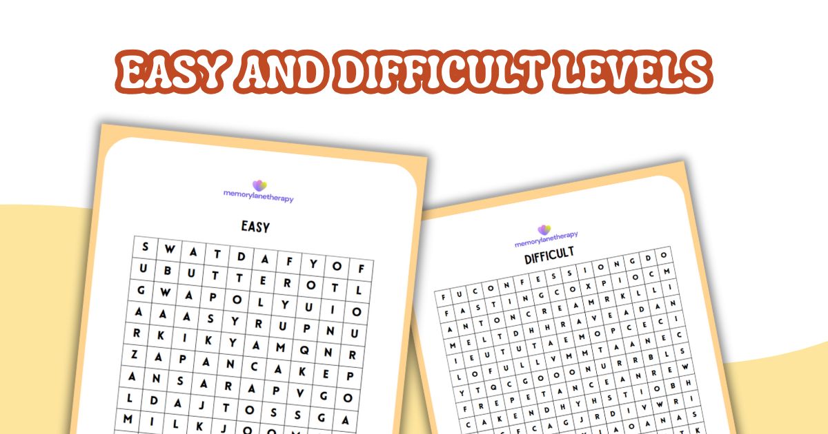 Shrove Tuesday Word Search for Seniors in Aged Care - Memory Lane Therapy
