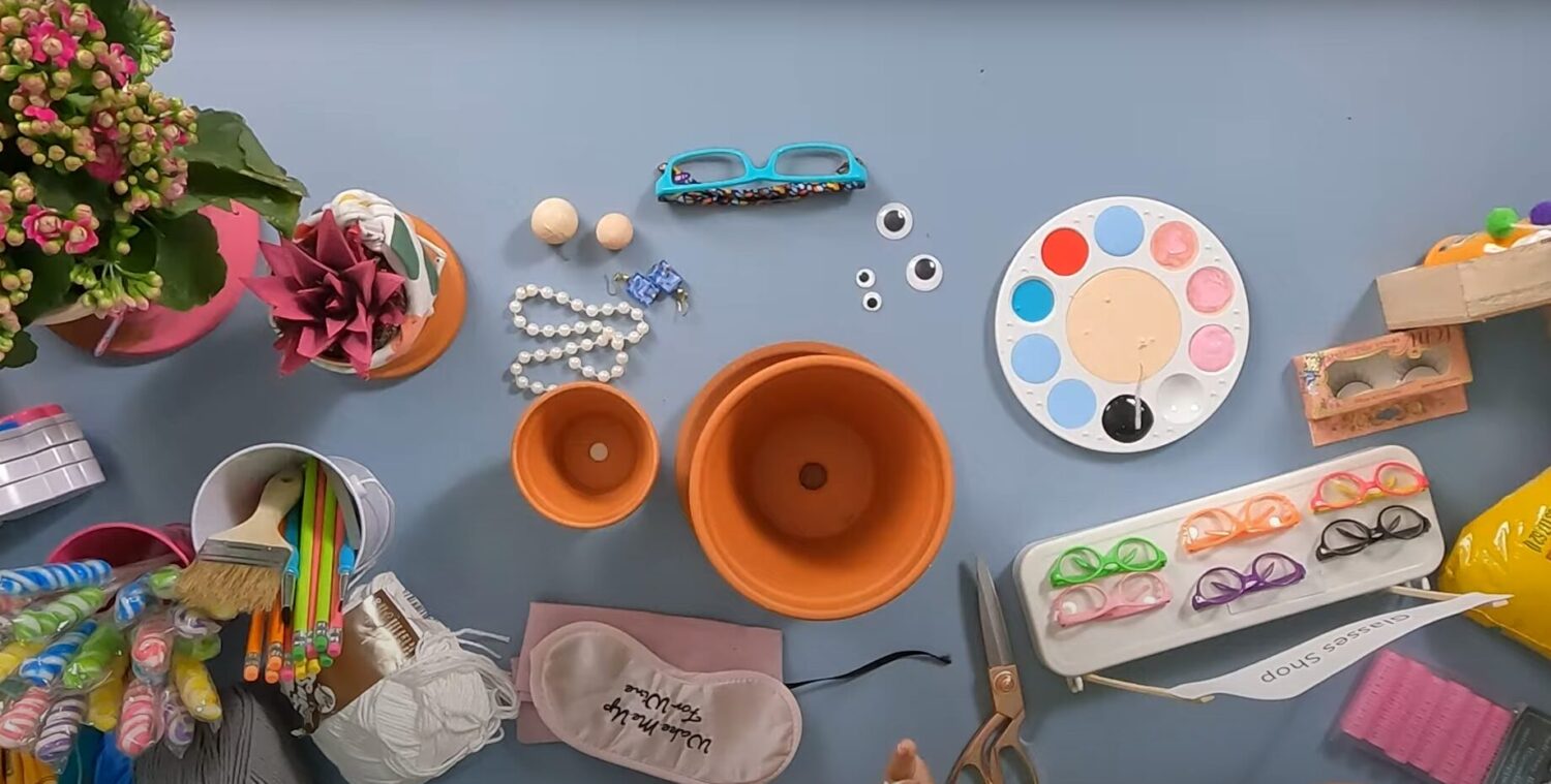 Lady Flower Pot Faces : Easy Craft for Seniors - Memory Lane Therapy