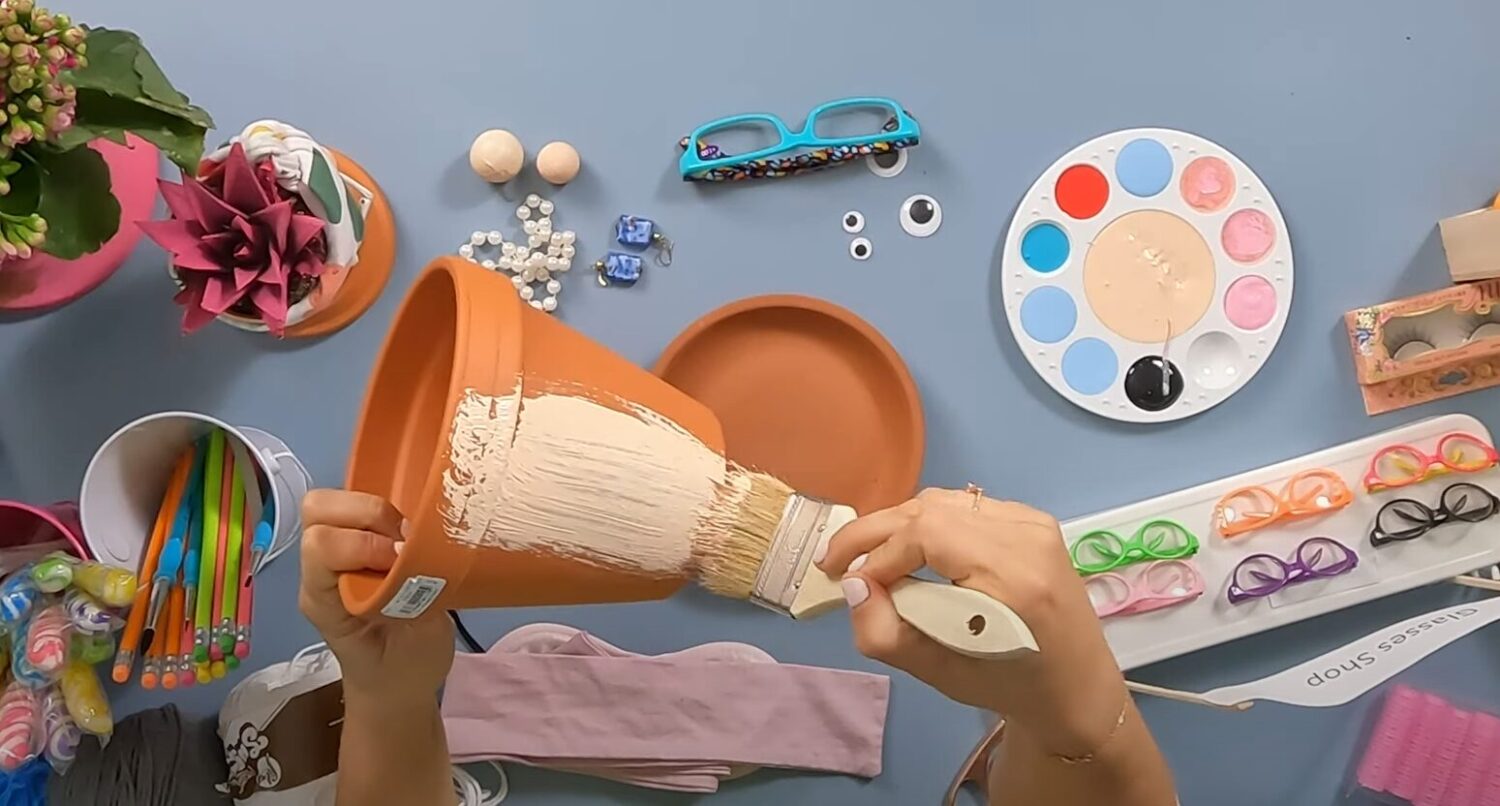 Lady Flower Pot Faces : Easy Craft for Seniors - Memory Lane Therapy